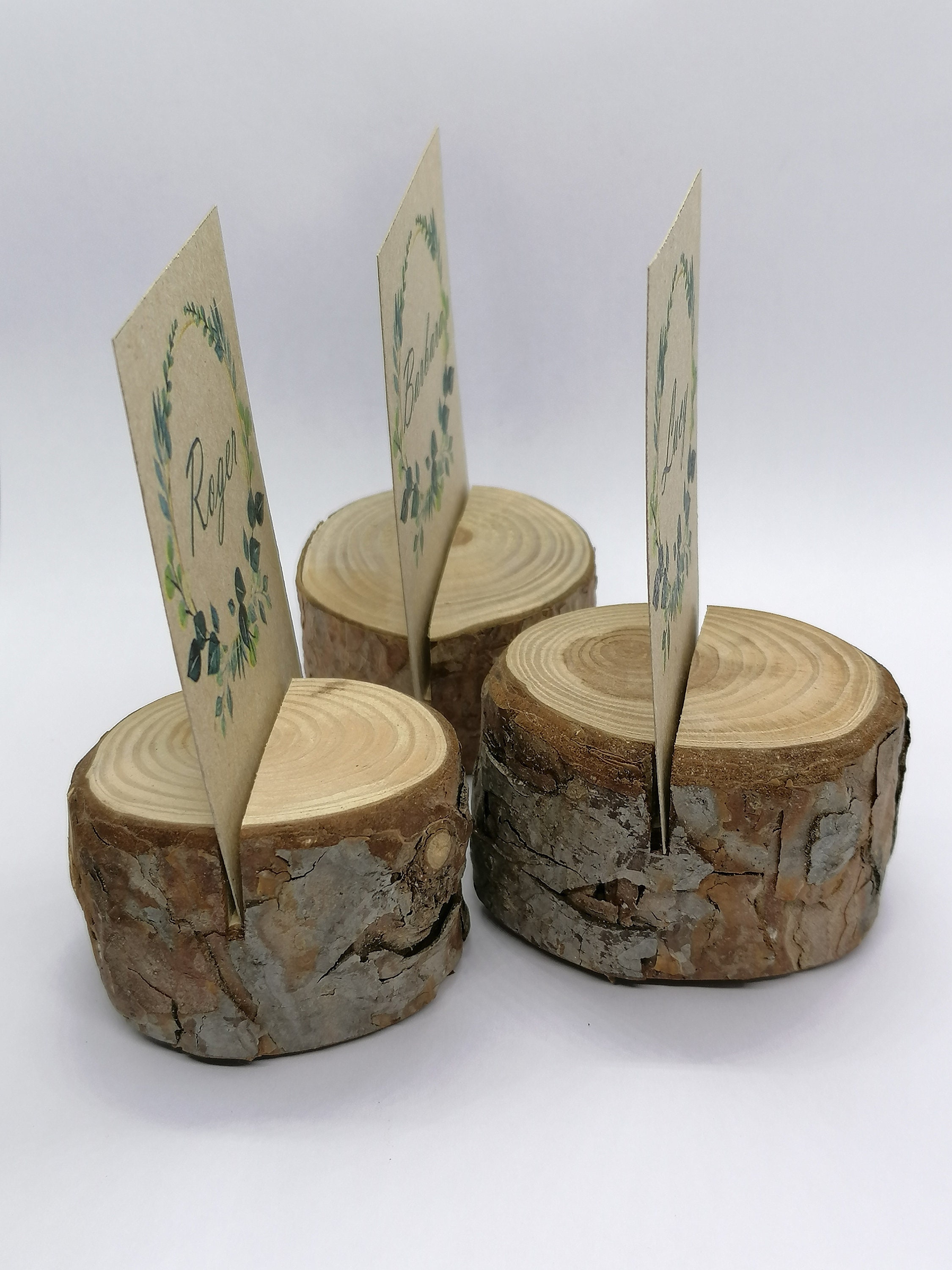 Card Holder 1 Piece, Wood Place Card Holder, Rustic Card Holder ...