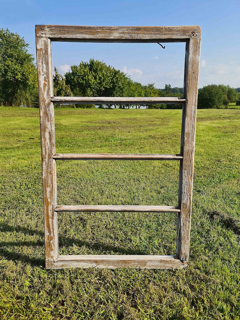 Old Rustic Wood Window Frame, Recycled Wood Window Frame - Etsy