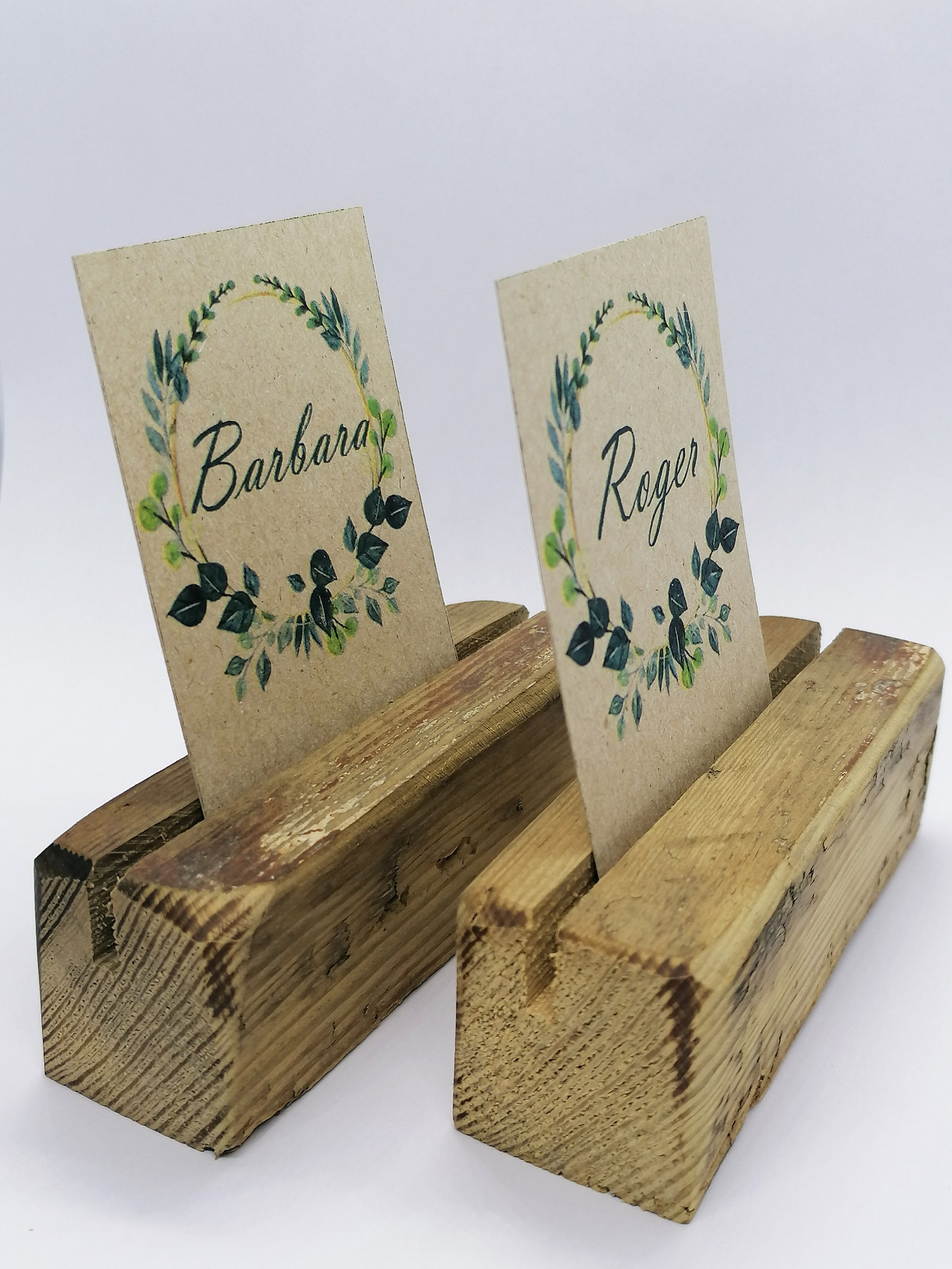 Card Holder 30 Pieces Wood Place Card Holder Rustic Card - Etsy