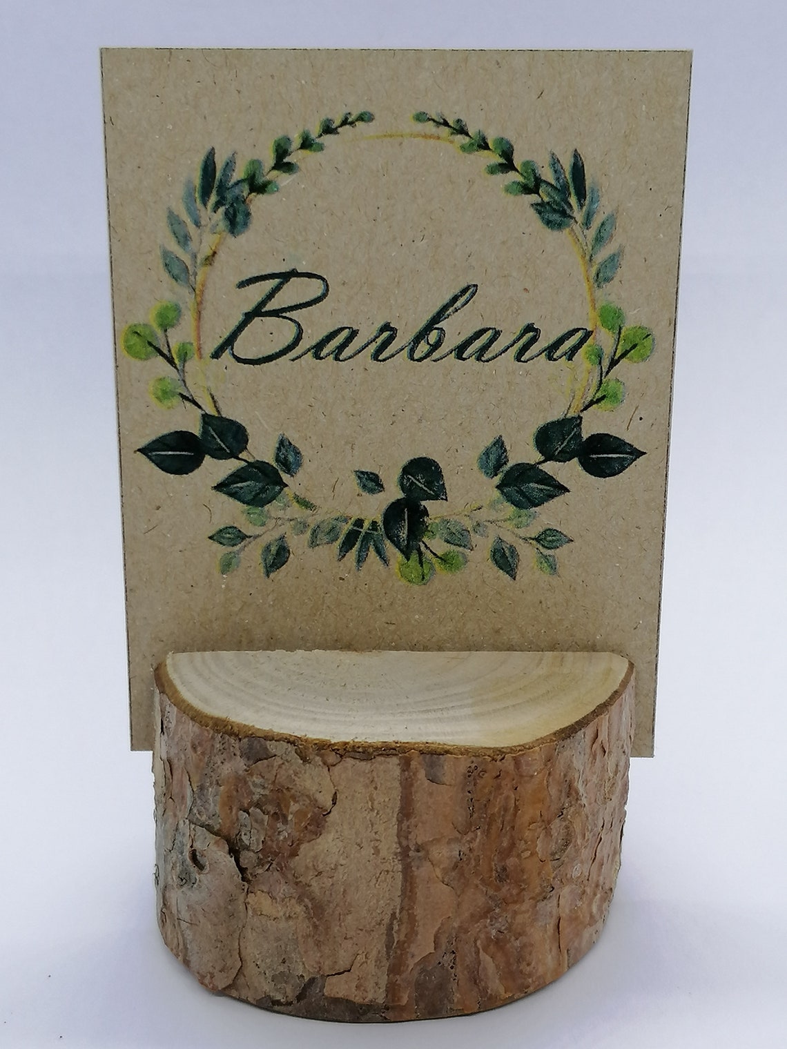 Card Holder 12 Pieces, Wood Place Card Holder, Rustic Card Holder ...