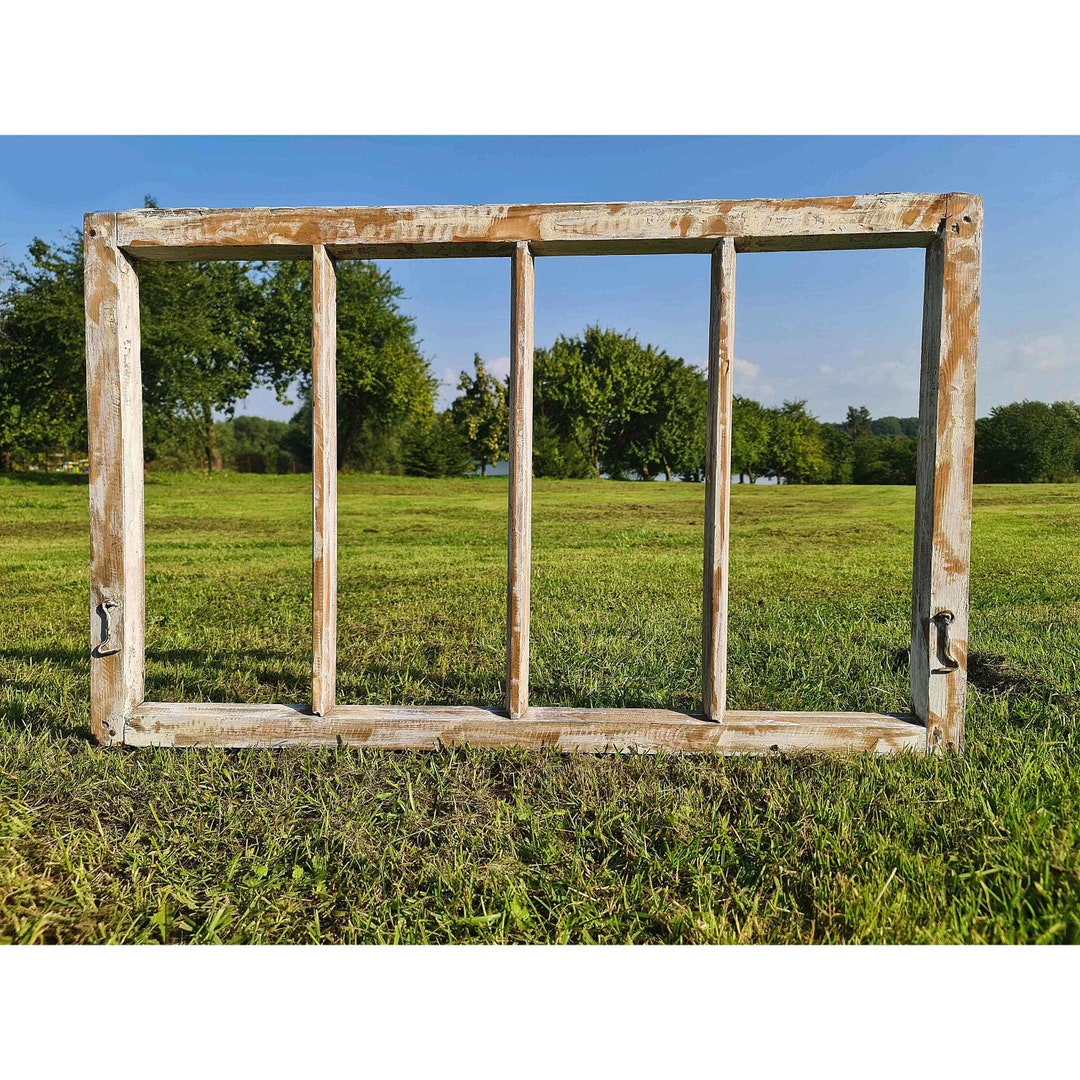 Old Rustic Wood Window Frame, Recycled Wood Window Frame - Etsy