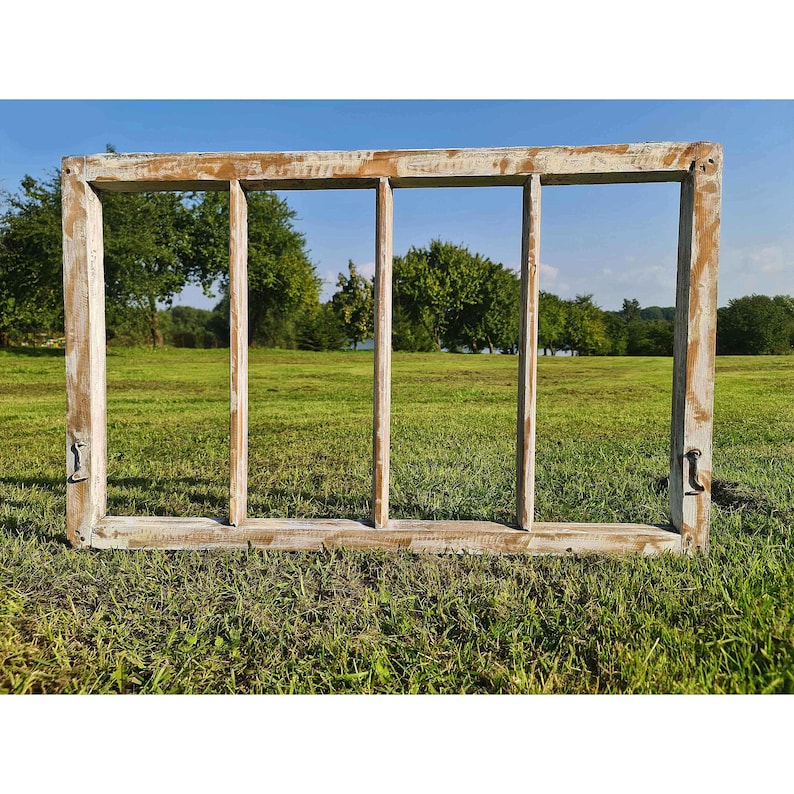 Old Rustic Wood Window Frame, Recycled Wood Window Frame - Etsy