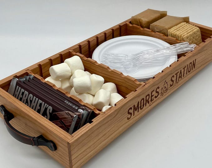 Personalized Smores, Smores Tray, Smores Caddy, Smores Station, Smores ...