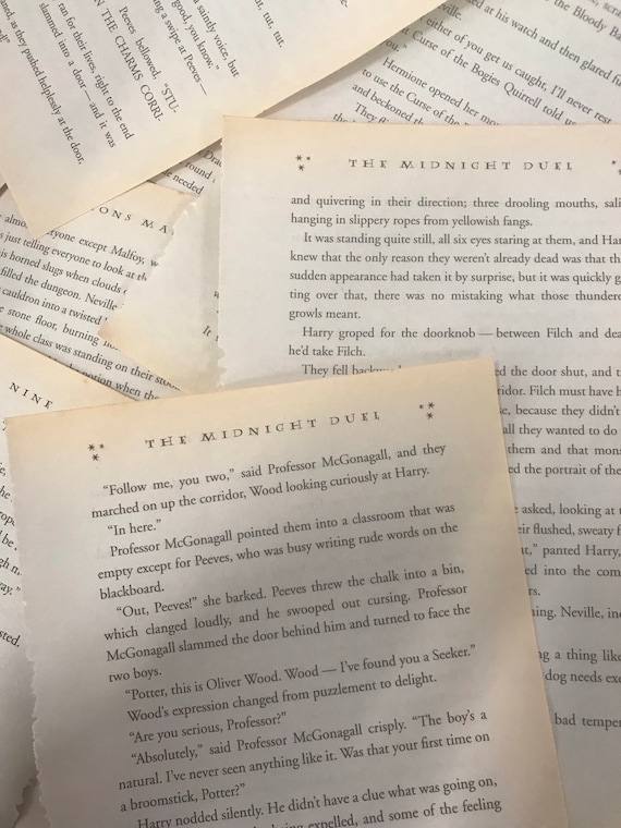 Harry Potter First Book Pages