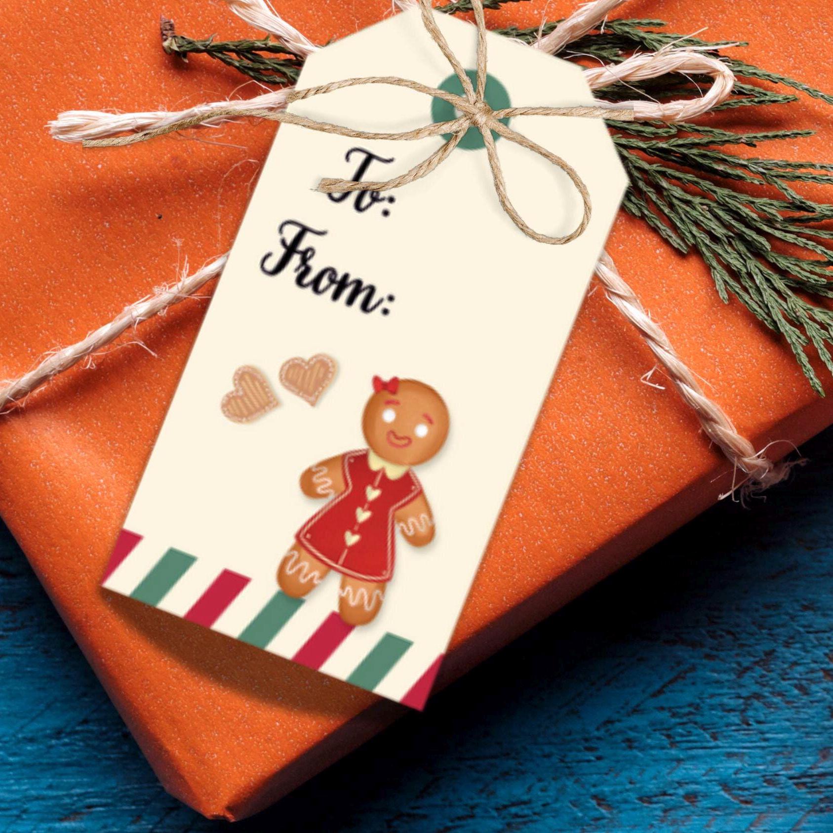 Printable Christmas Gift Tags Set of 10, Holiday Tag, Present Tags ...