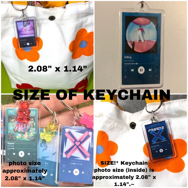 Spotify Song Plaque Keychain Custom Key Chain Add Charm - Etsy UK