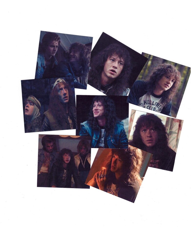 Eddie Munson STICKER SET Stranger Things 6PCS 3x3 or 8 PCS - Etsy