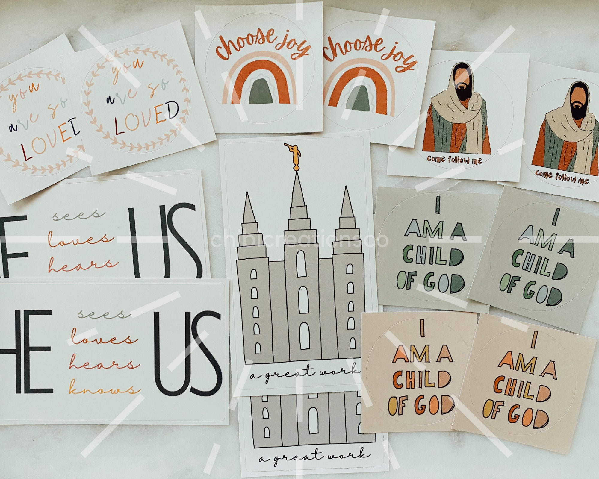 Pegatinas SUD / Pegatinas de papel / Soy un hijo de Dios / - Etsy España
