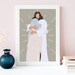 Jesus Christ Hugging Woman Faceless Portrait He Loves Us LDS Minimalist ...
