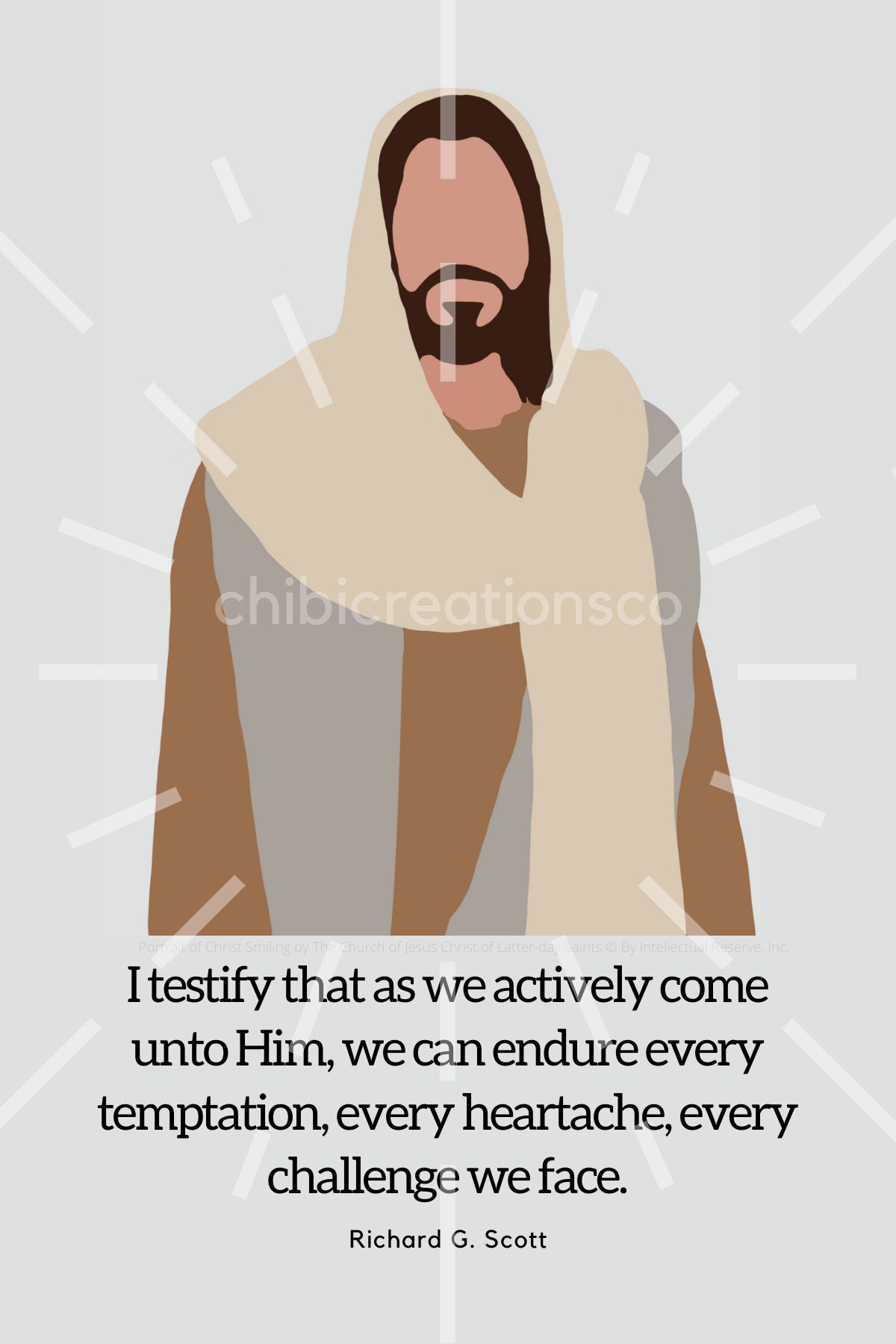 LDS Ministering Handouts Scripture Quote Jesus Christ First Vision ...