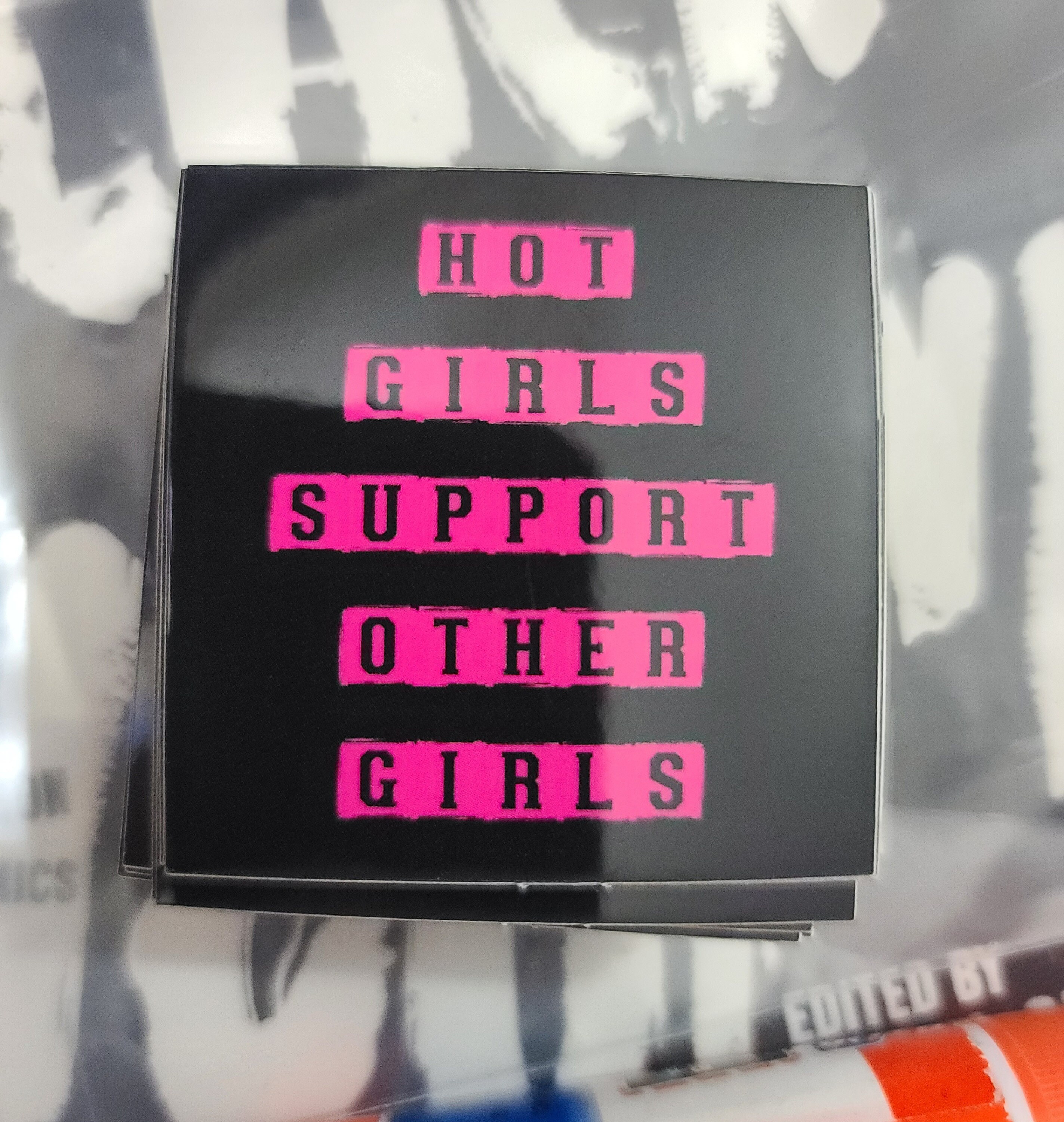 Hot Girls Support Other Girls Stickers 3-pack - Etsy