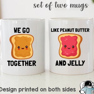 Go Together Like Peanut Butter and Jelly Matching Coffee Mug Set ...