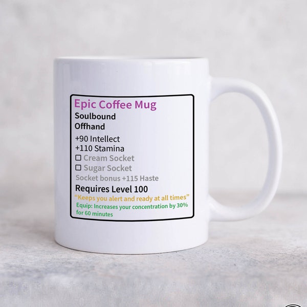 Rpg Mug - Etsy