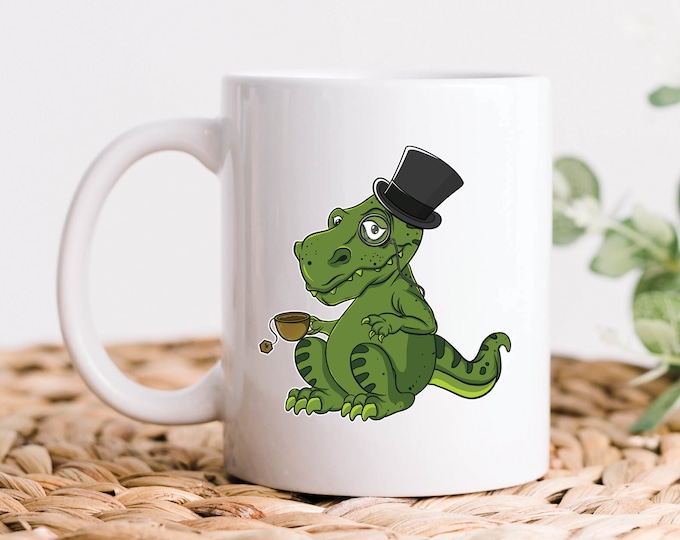 Tea-rex Mug, T-rex Gift, Funny Tyrannosaurus Dinosaur Mug, Tea Mug ...