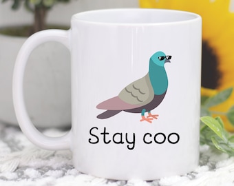 Funny Pigeon Mug Pigeon Coffee Mug Cool Pigeon Gift Pigeon Lover ...