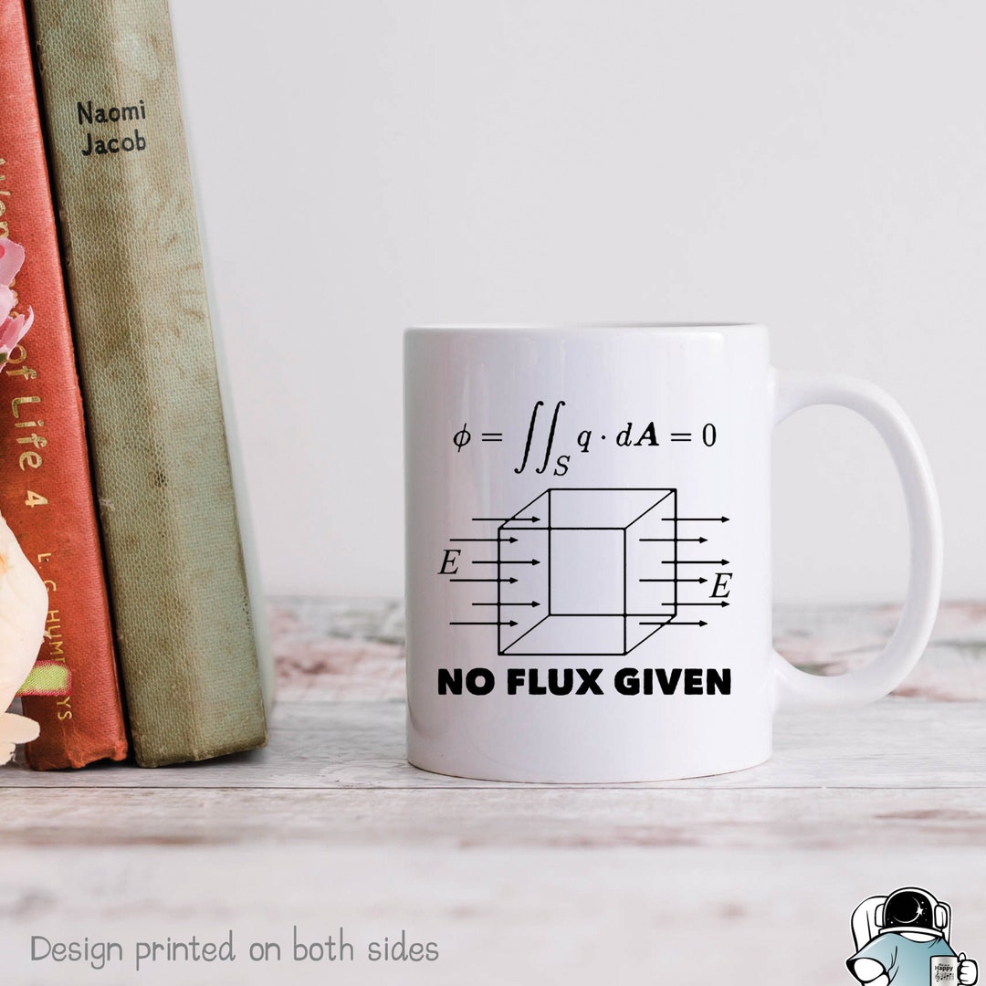 Physics No Flux Given Coffee Mug, Physics Gifts, Teacher Mug, Science ...