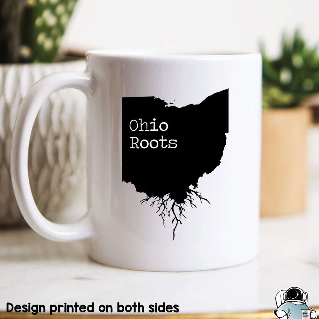 Ohio Roots Coffee Mug, Ohio Gifts, Ohio Art, Ohio Mugs, Ohio Coffee Mug ...