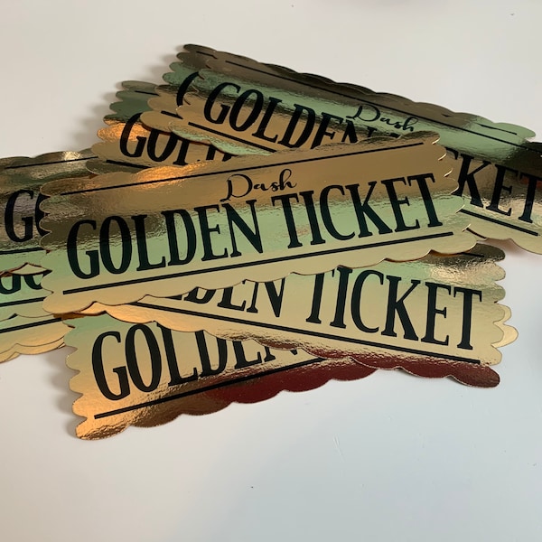 Golden Ticket - Etsy