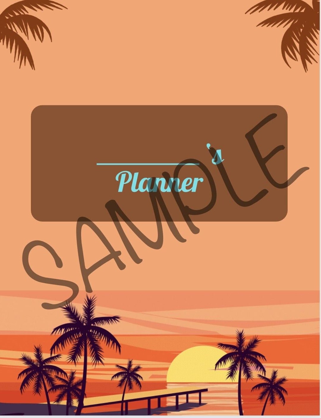 Beach Themed Weekly Planner Refill Pages Undated fits - Etsy