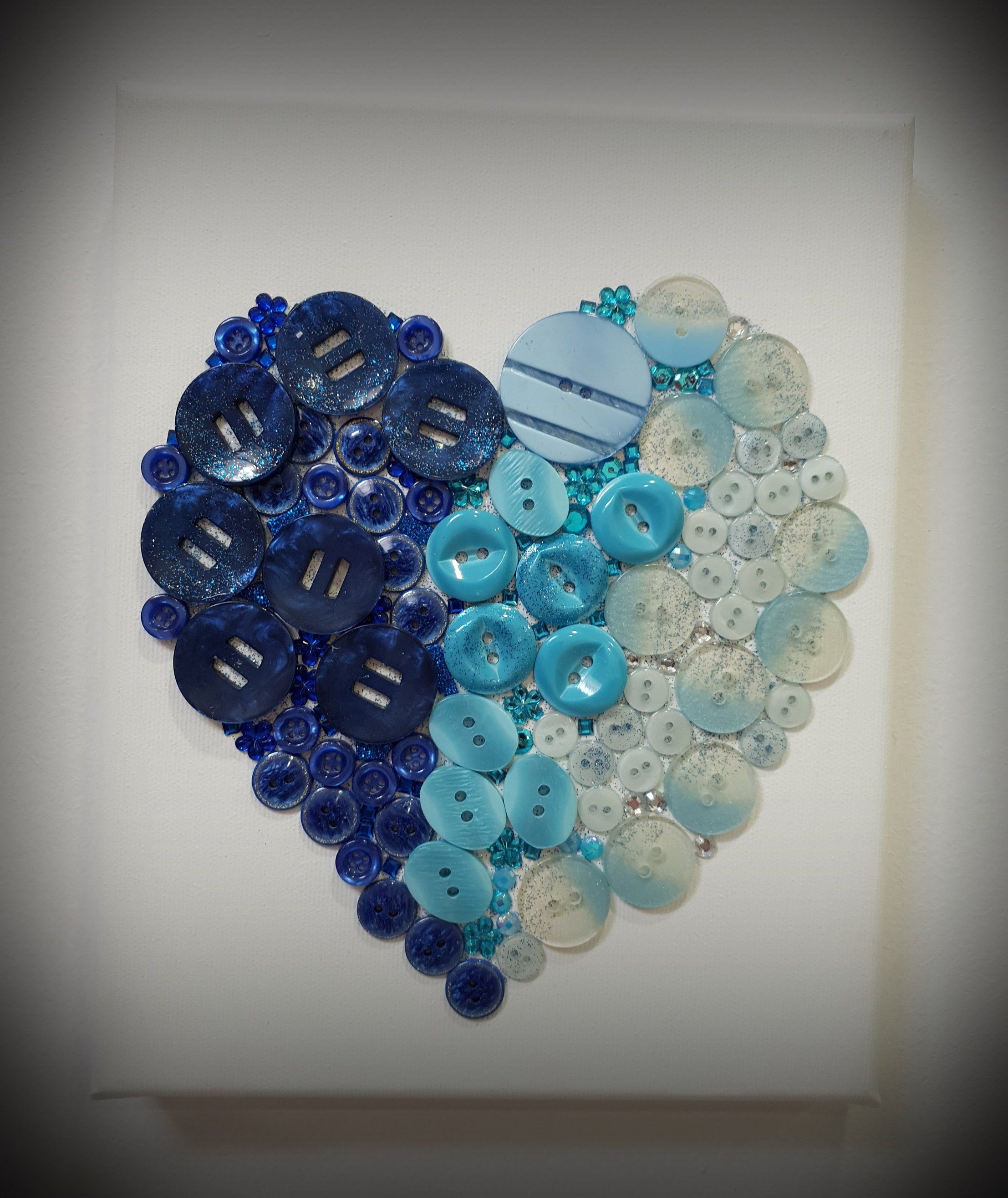 Heart Shape Decor Blue Decor Home DecorWall HangingBlue | Etsy