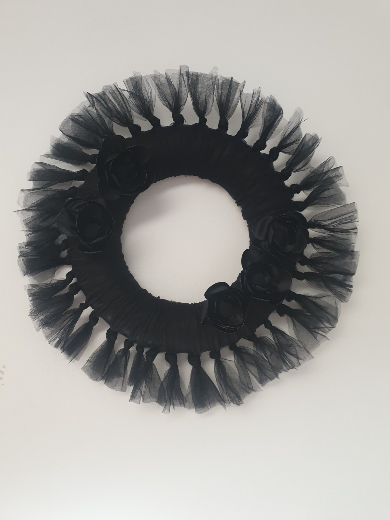 Black Wreath Mourning Grief Wreath Funeral Wreath Indoor - Etsy