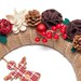 Hemp Christmas Wreath Christmas Angel Felt Christmas - Etsy