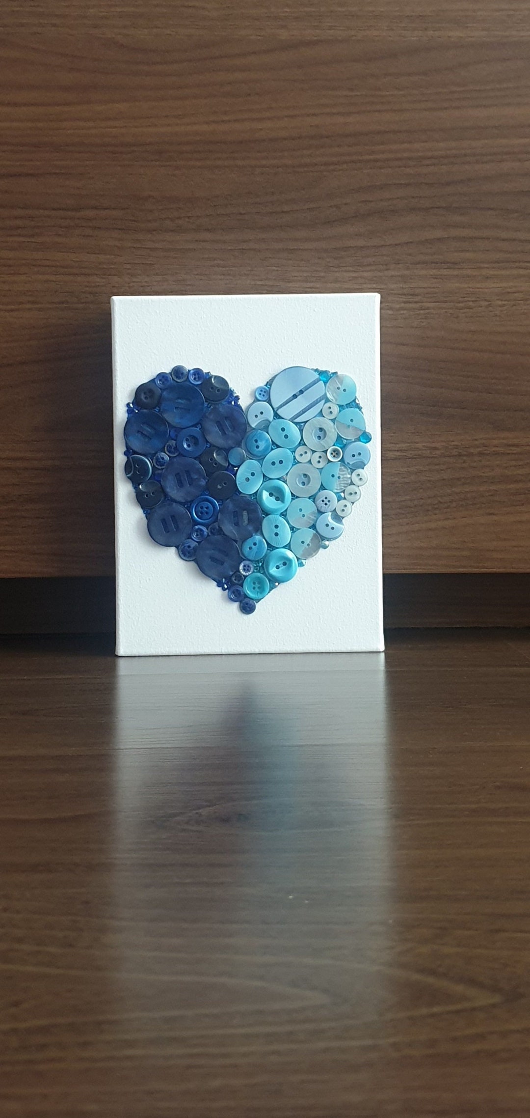 Heart Shape Decor, Blue Decor, Home Decor,wall Hanging,blue Heart Decor ...
