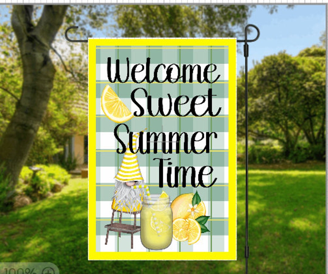 Lemon, Flag, Garden Decor, Yard Decor - Etsy