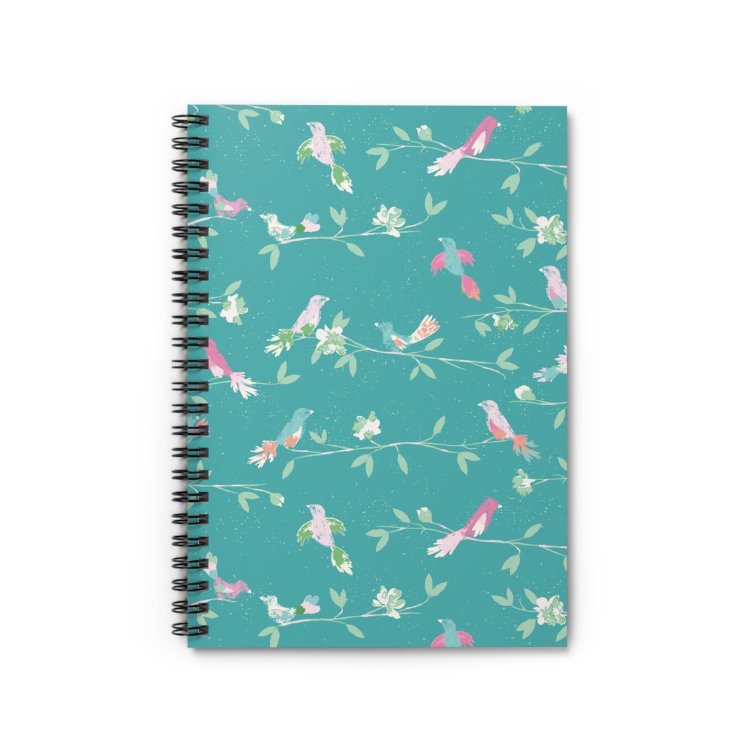 Birds Spiral Notebook, Bird Design Journal, Bird Watcher Gift Idea ...