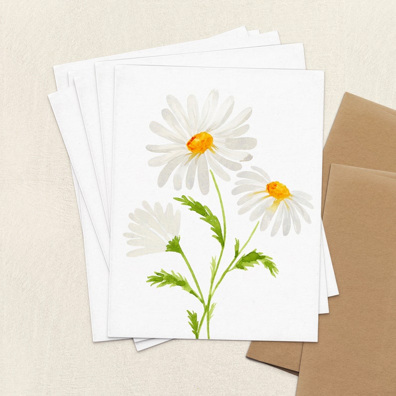 Notecards Set, Floral Cards Set of 6, Wildflower Greeting Card Set ...