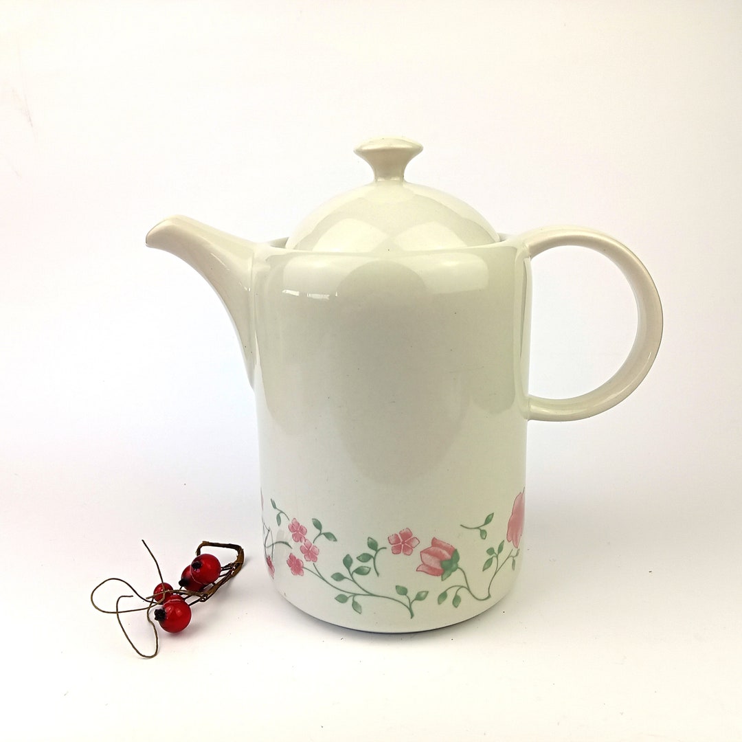 Large Ceramic Teapot From 20th Century - Etsy