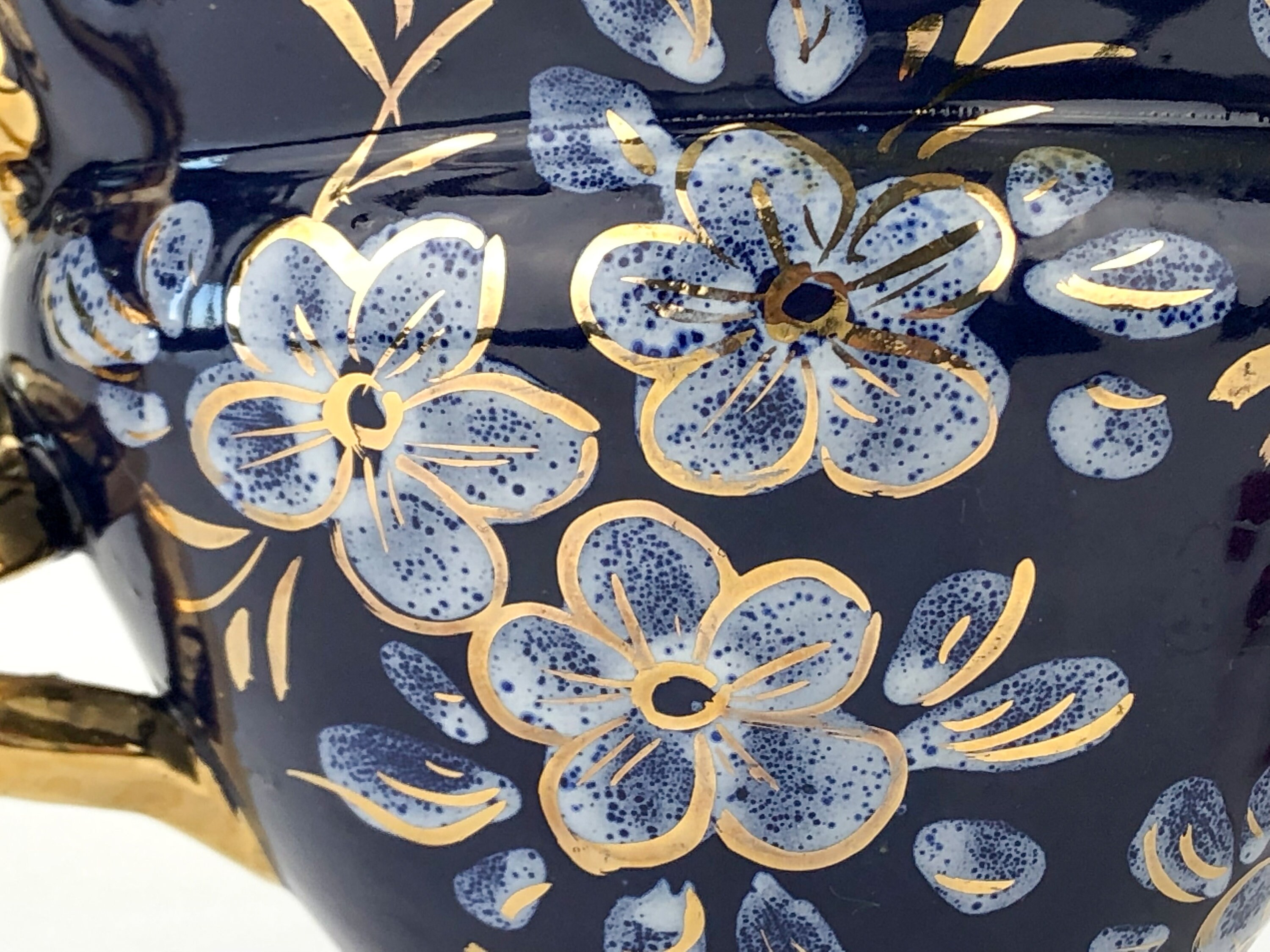 Rare Cobalt Blue and Gilding Table Decoration Dish for Sweets Made in ...