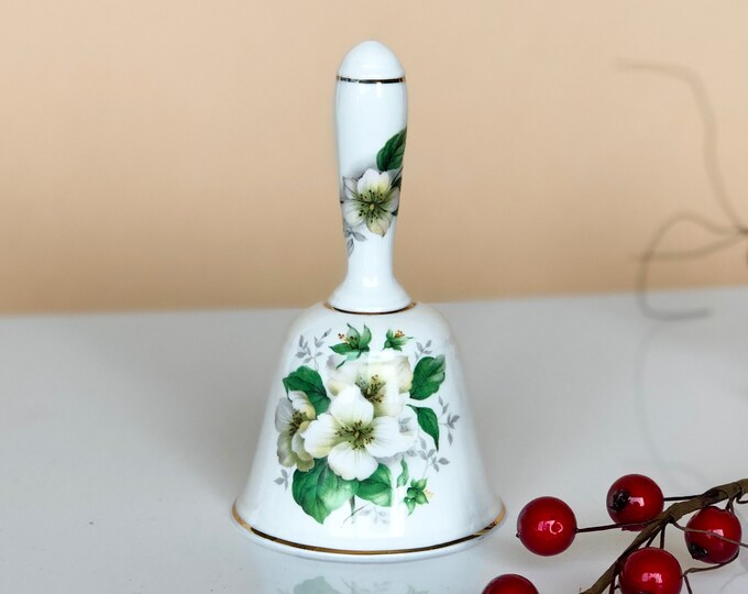 Porcelain Bell Floral Bell Bone China Bell Bell Made in - Etsy