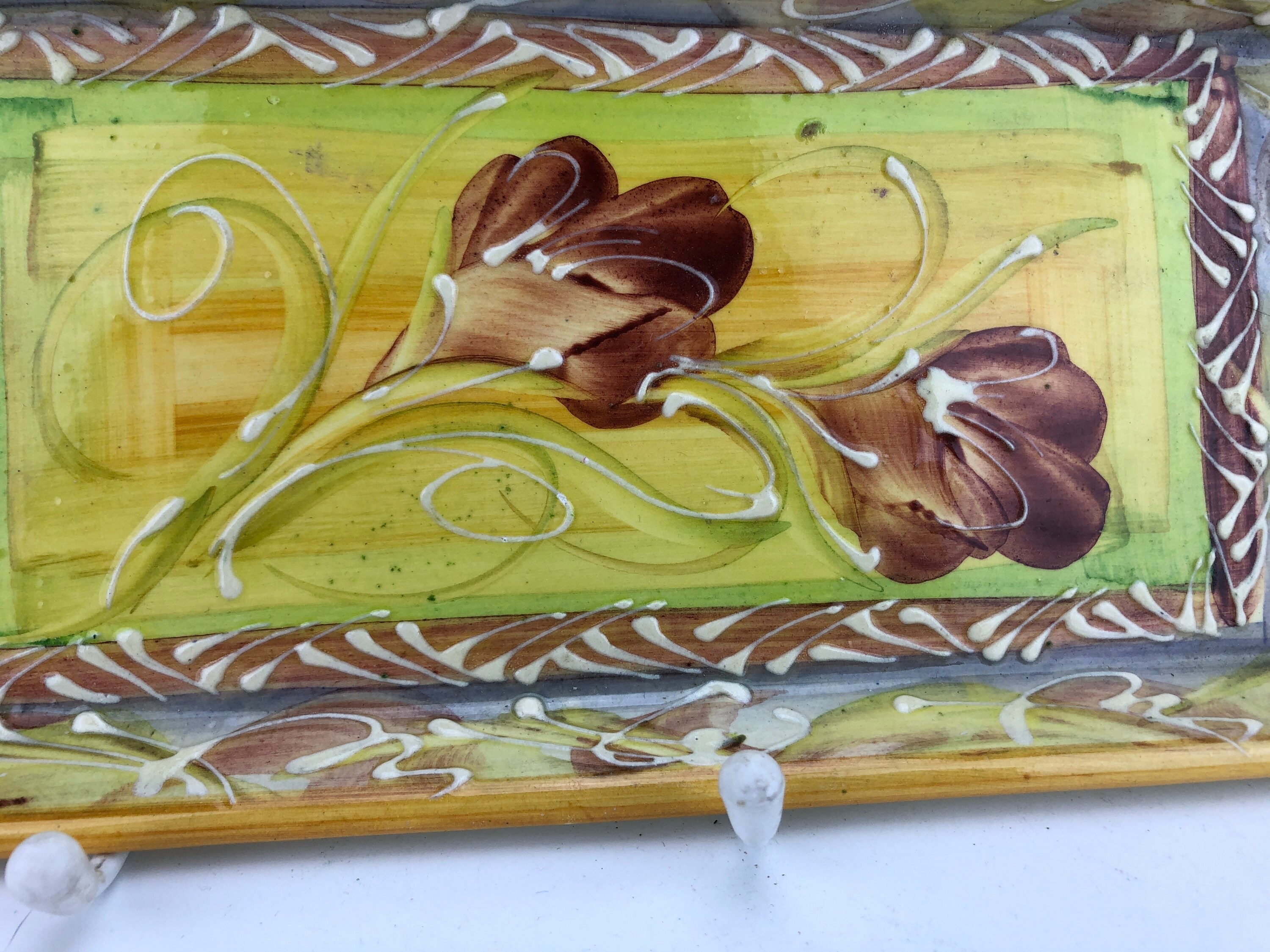 Hand Painted Vintage Big Platter From Europe - Etsy