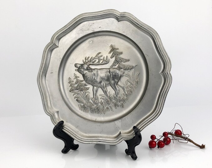 Metal Moose Wall Decorative Plate Made in 20th Century - Etsy