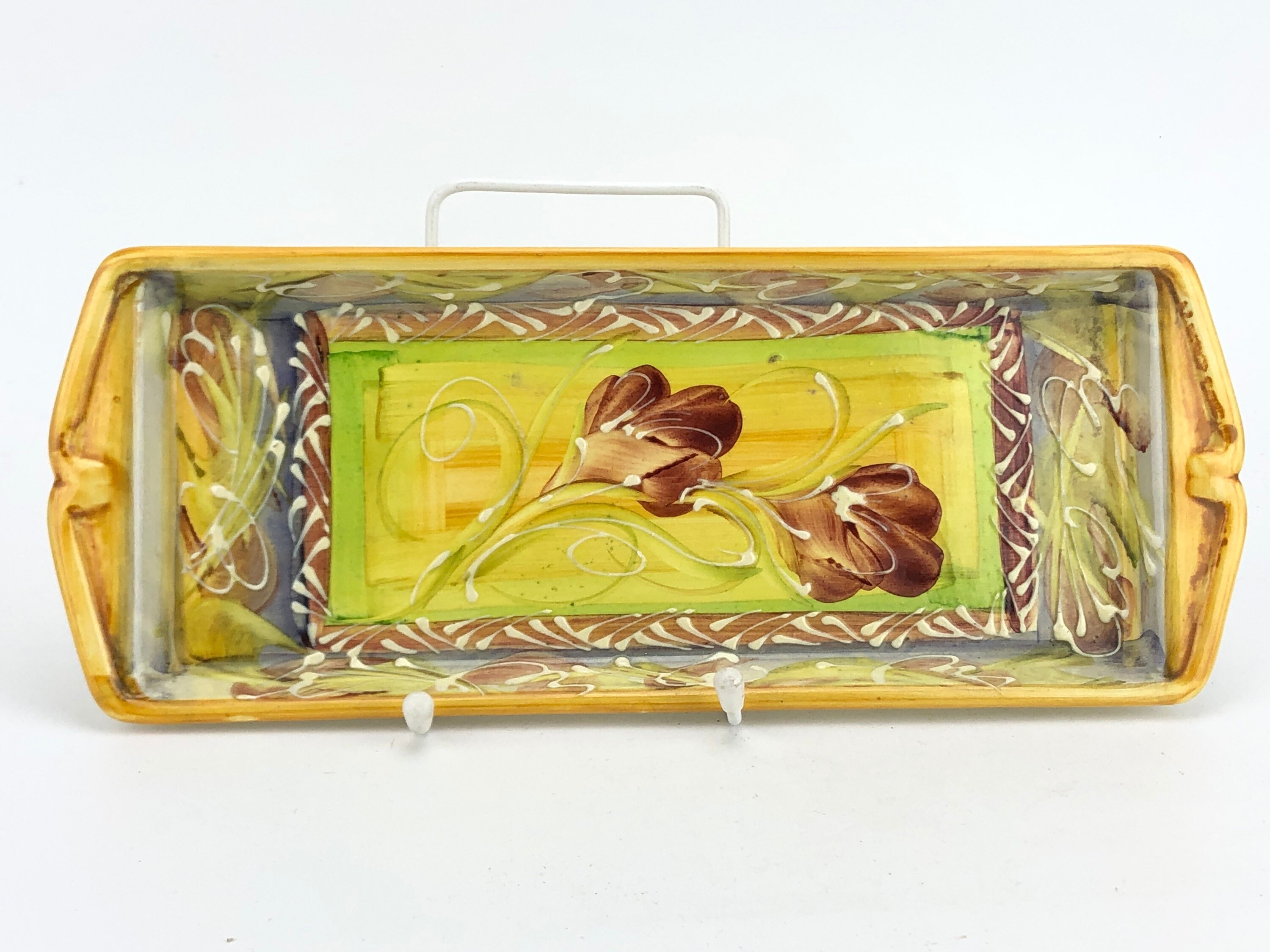 Hand Painted Vintage Big Platter From Europe - Etsy