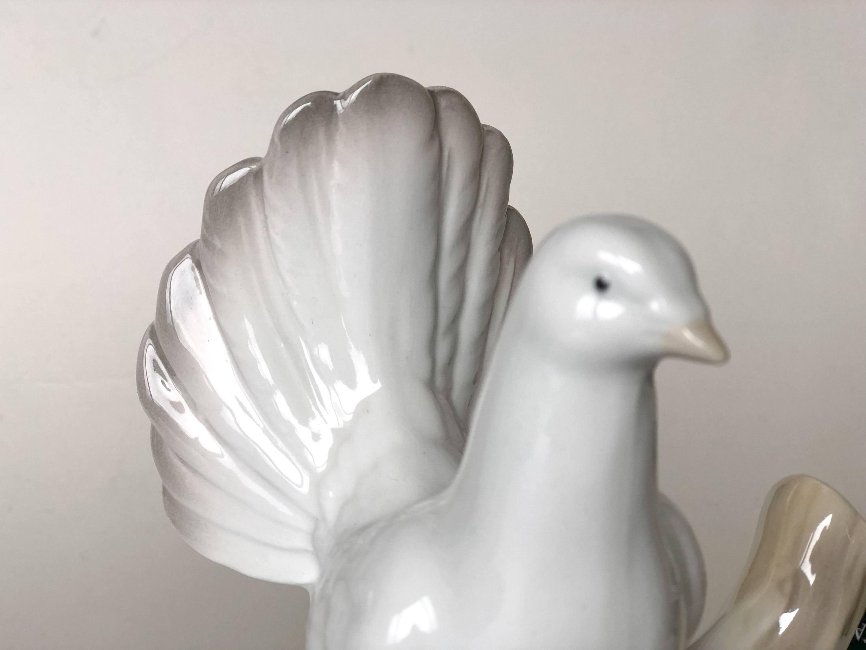 Vintage White Ceramic Dove Figurine From Valencia. Made in - Etsy