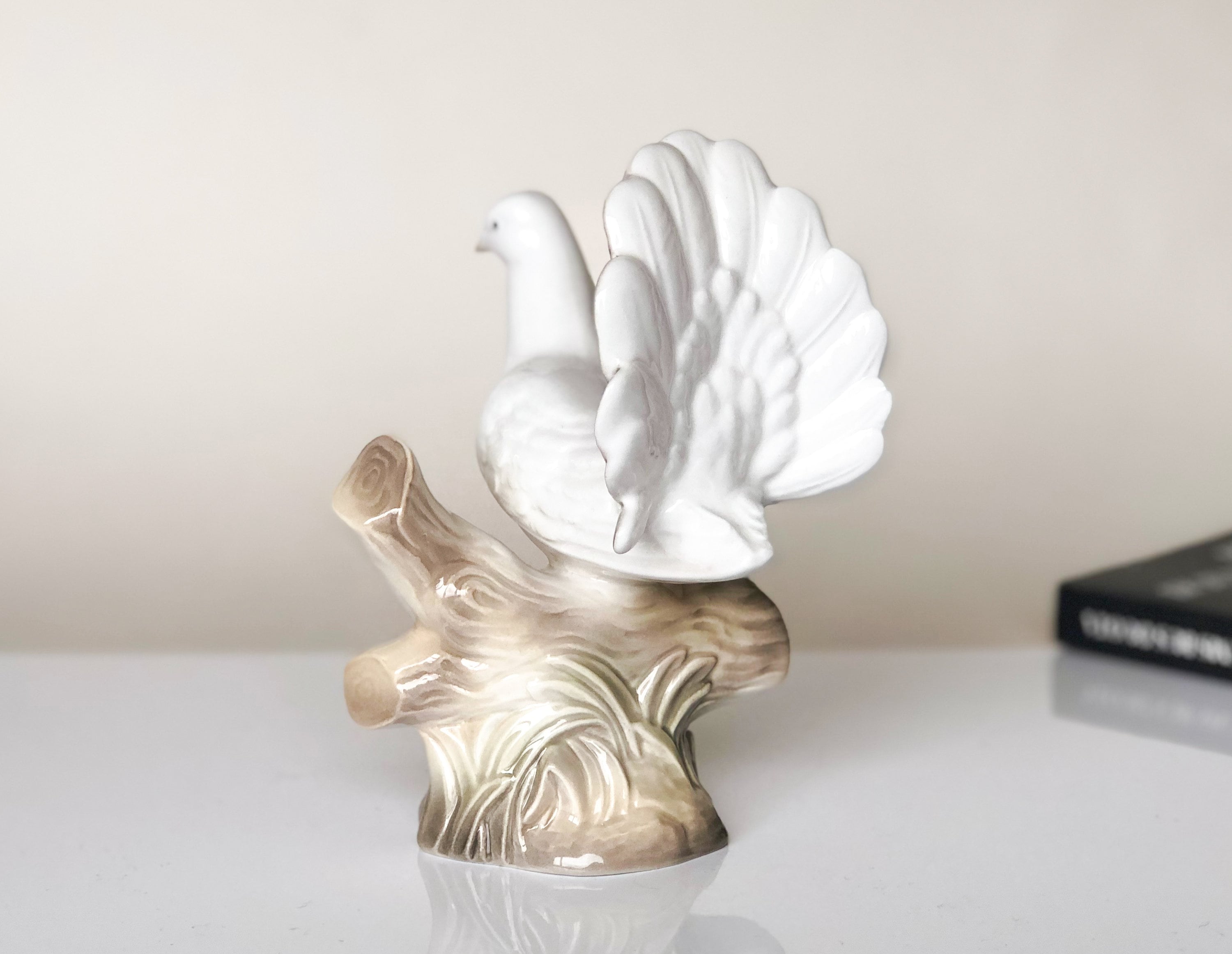 Vintage White Ceramic Dove Figurine From Valencia. Made in - Etsy