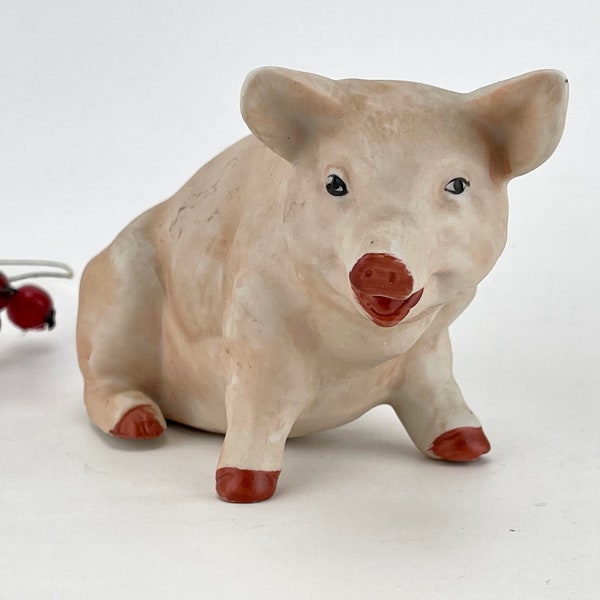 Porcelain Pig - Etsy