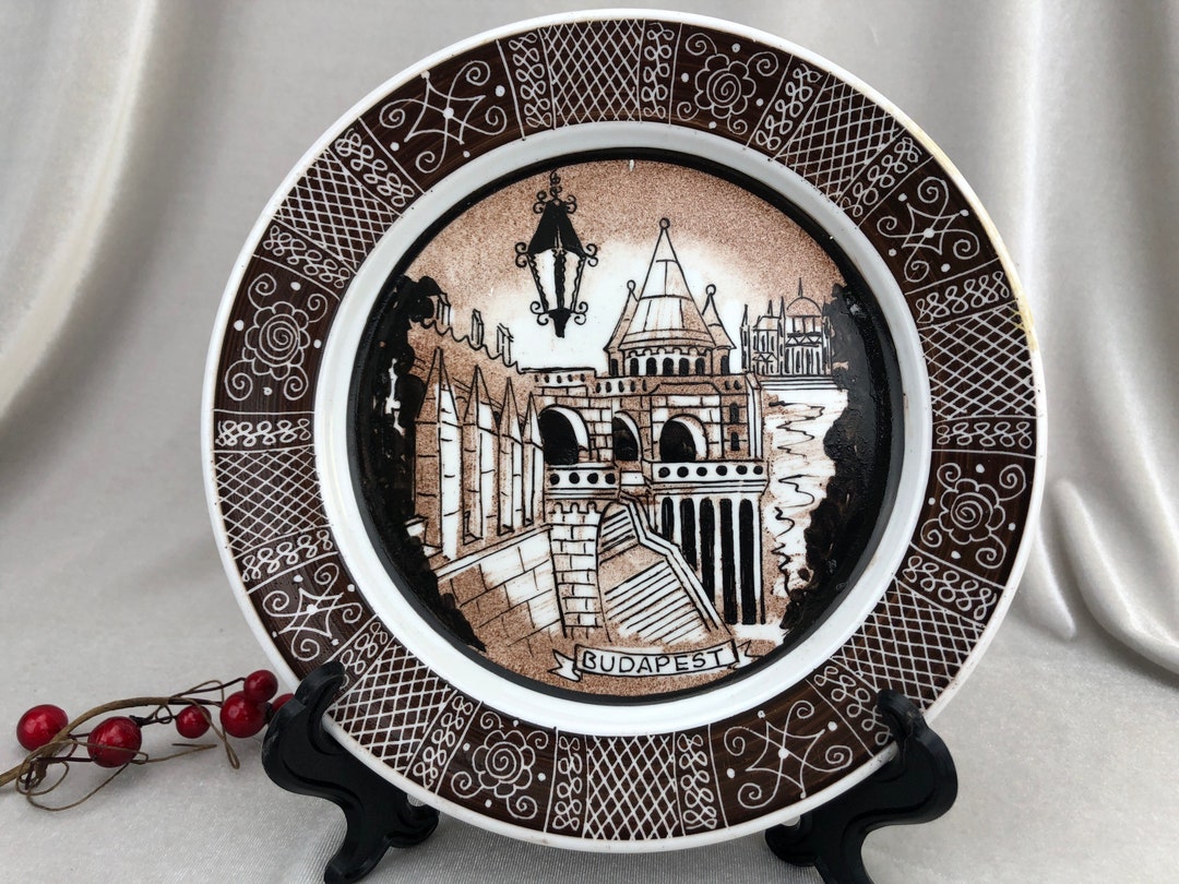 Vintage Decorative Budapest City View Wall Plate - Etsy