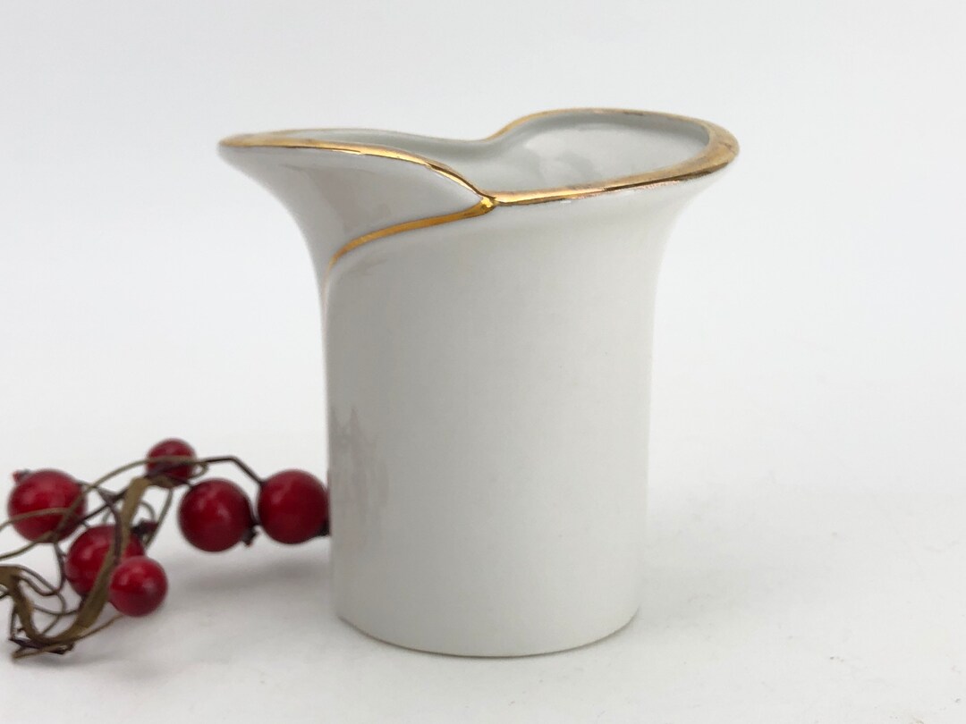 Fena Porzellan Vintage White Porcelain Flower Vase - Etsy