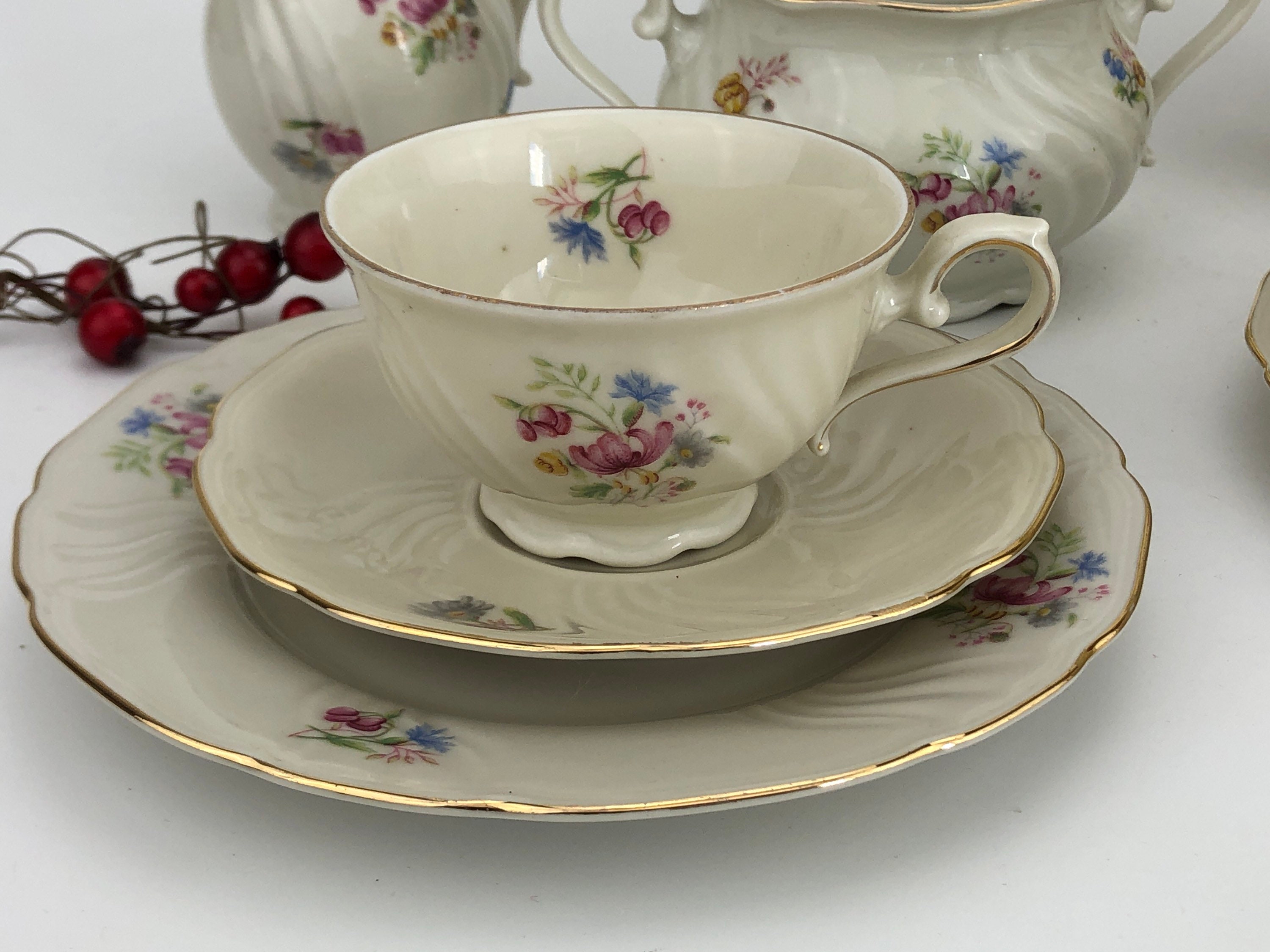 Vintage aristocratic European tea set | Etsy