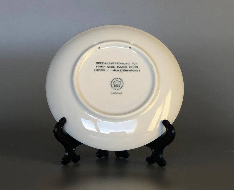 Vintage Plate With Bonn Cathedral Picture Made in Copenhagen, Denmark ...