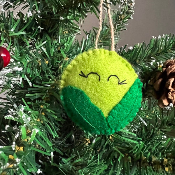 Brussel Sprout Tree Ornament - Etsy