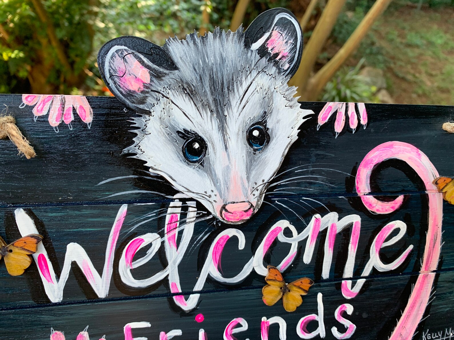 Opossum Welcome Sign - Etsy