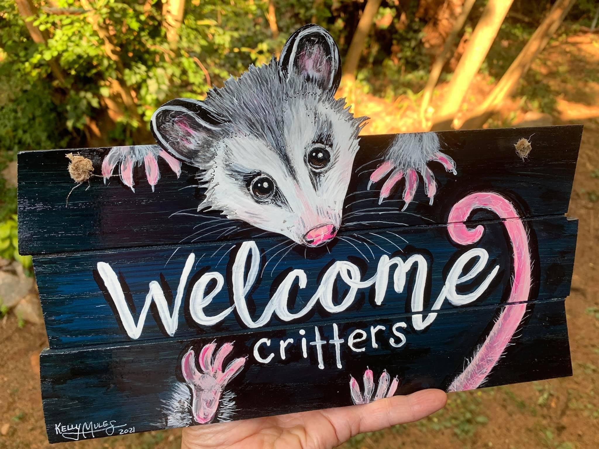 Opossum Welcome Sign - Etsy