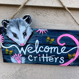 Opossum Welcome Sign - Etsy