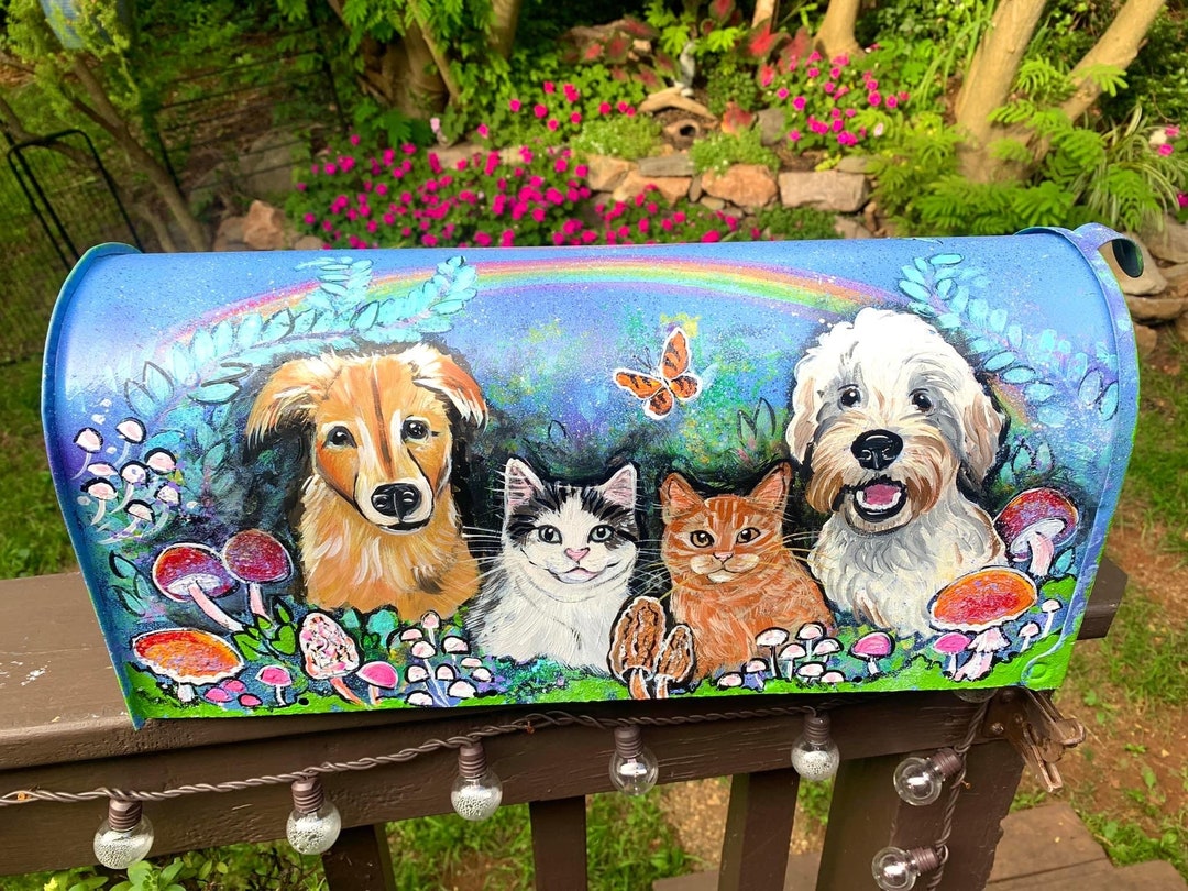 Pet Portrait Mailbox - Etsy
