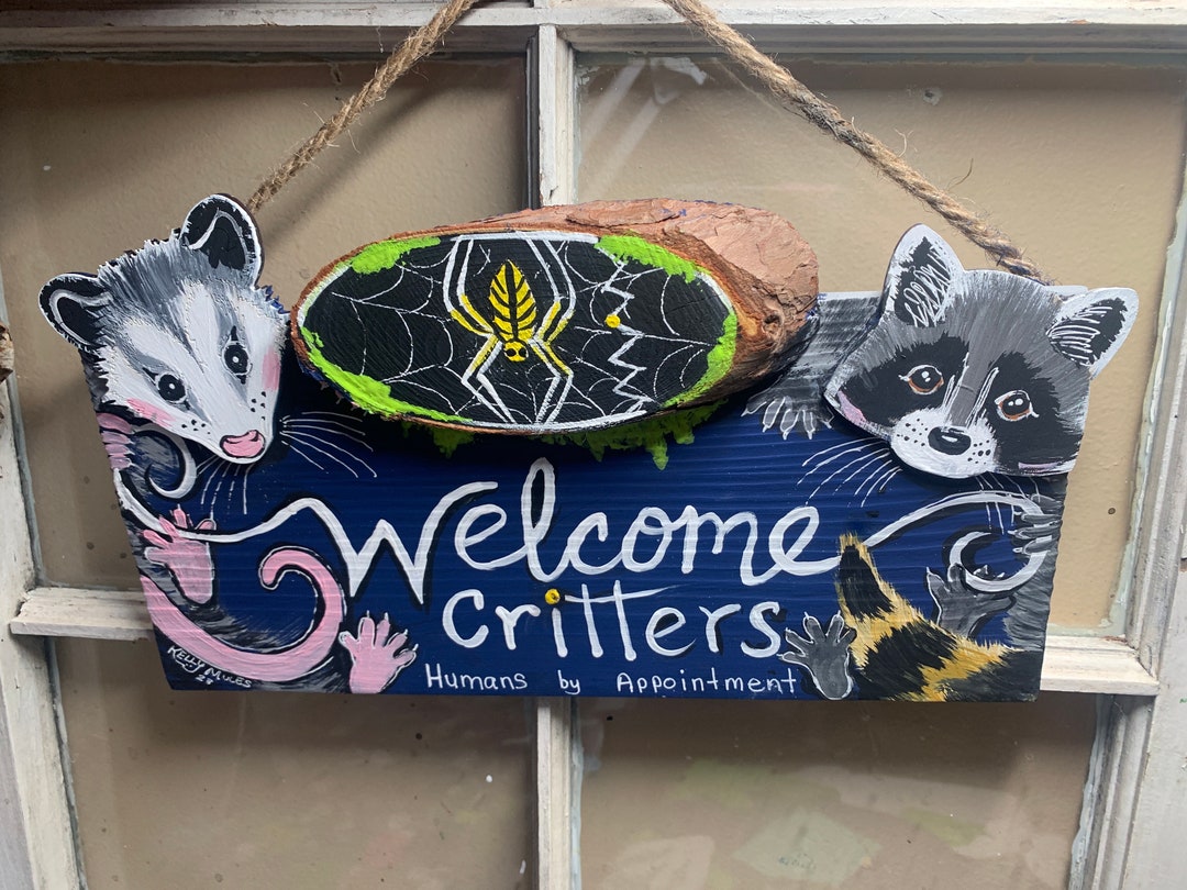 Welcome Critters Sign - Etsy