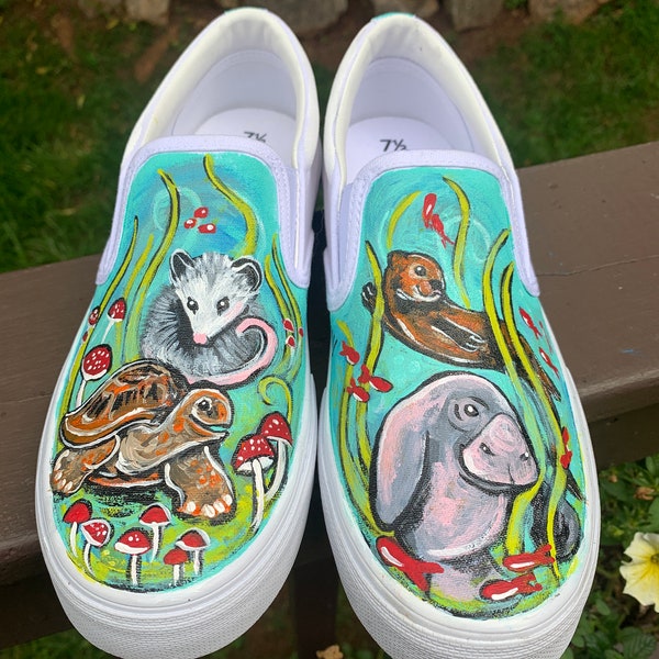 Hand Painted Shoes - Etsy